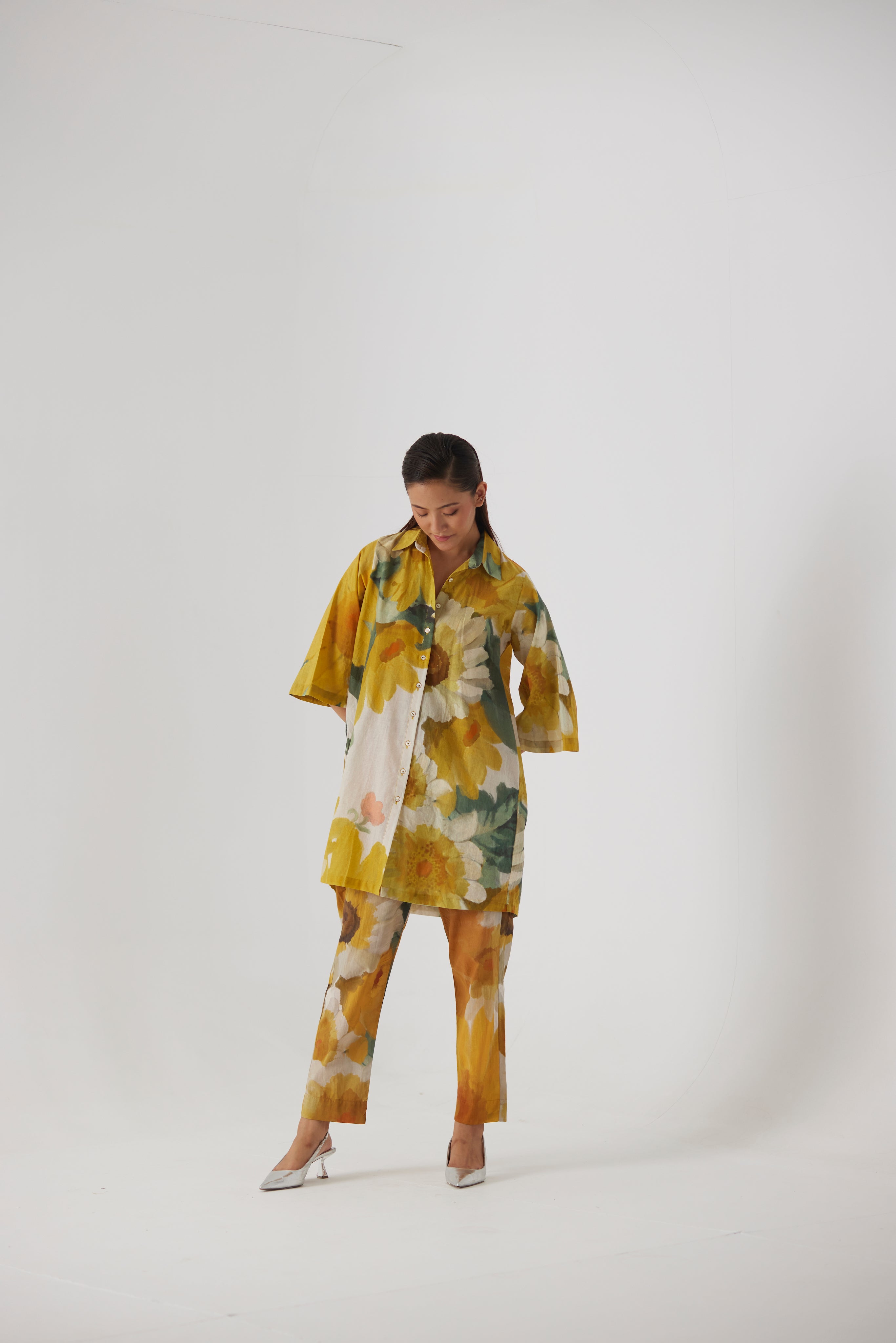 MIMOSA SHORT COTTON KURTA SET – Yam India